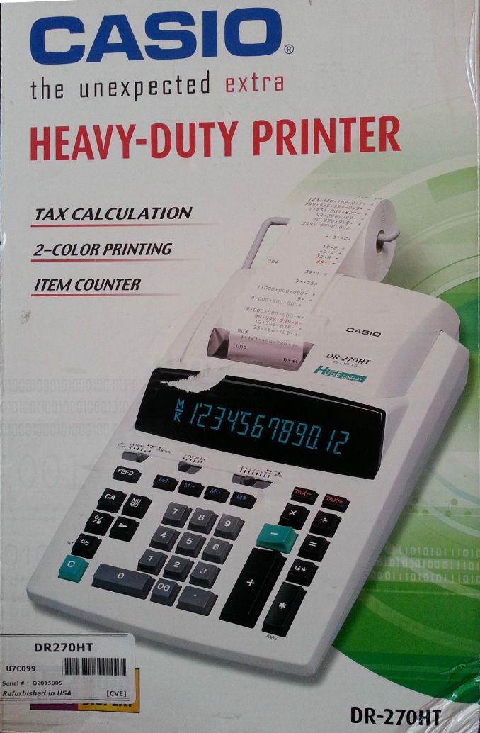 Casio - DR-270HT - - Calculatrice Vintage - Casio DR270HT - Casio ...