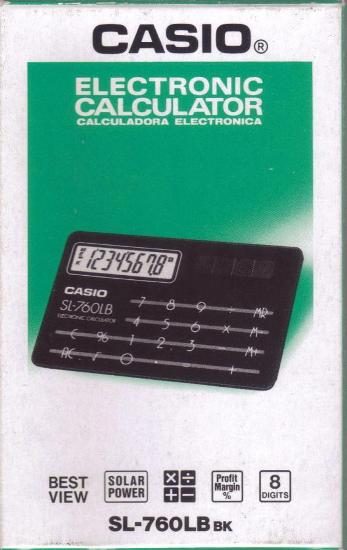 Casio - SL-760LB - - Calculatrice LCD - Casio SL760LB - Casio.ledudu ...