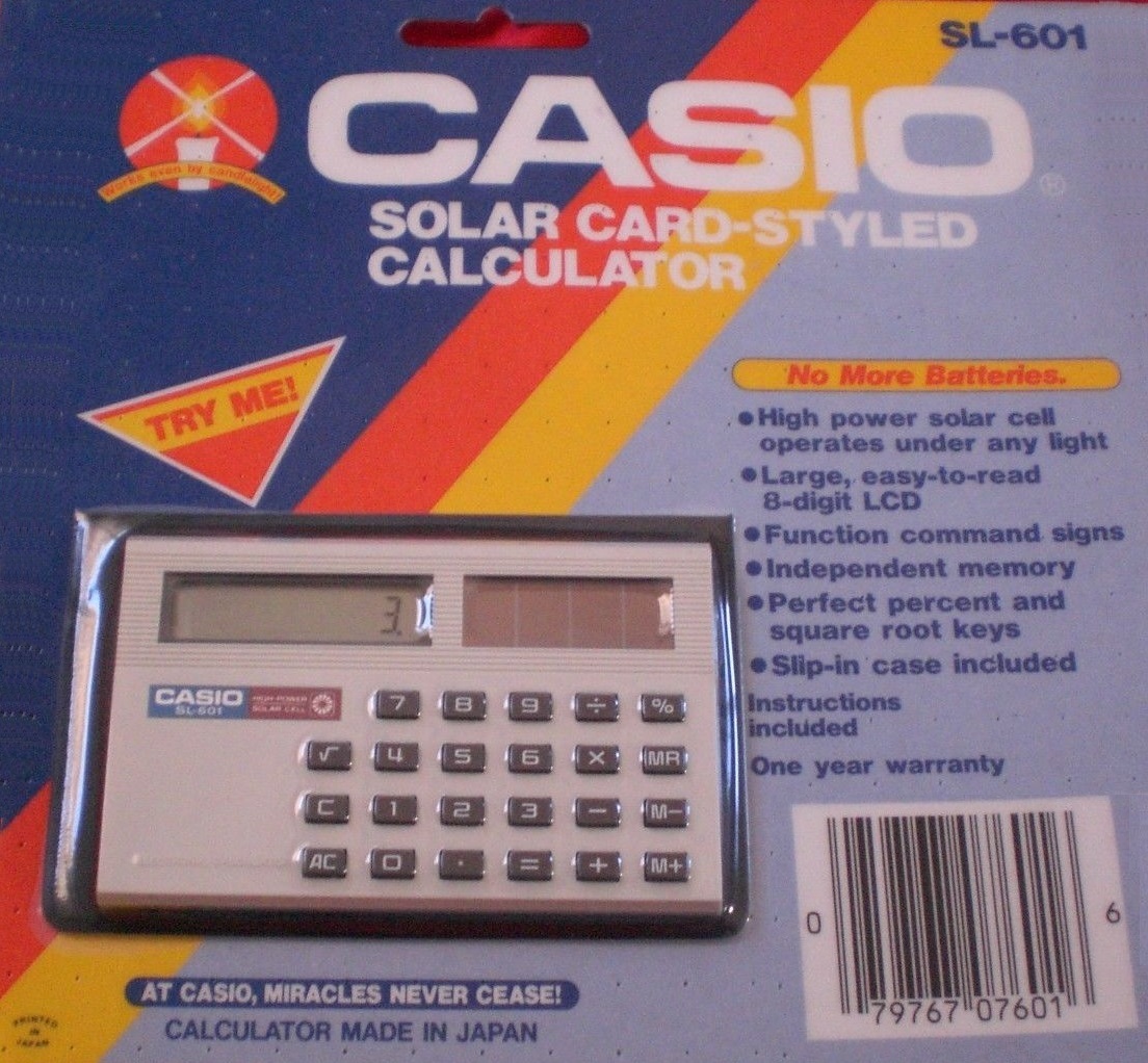 Casio - SL-601 - - Calculatrice LCD - Casio SL601 - Casio.ledudu.com ...
