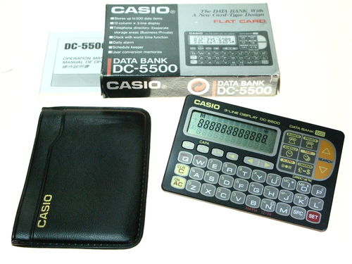 Casio - DC-5500 - - Agenda électronique - Casio DC5500 - Casio.ledudu ...