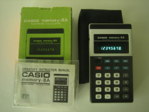 Casio - Memory 8A CD-813 V1 - - Calculatrice Vintage - Casio Memory 8A CD813 V1 - Casio.ledudu ...