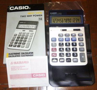 Casio - JS-40LA - - Calculatrice LCD - Casio JS40LA - Casio.ledudu.com ...