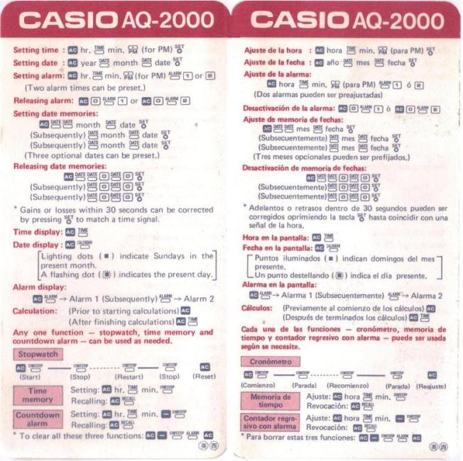 Casio - AQ-2000 - - Calculatrice LCD - Casio AQ2000 - Casio.ledudu.com ...