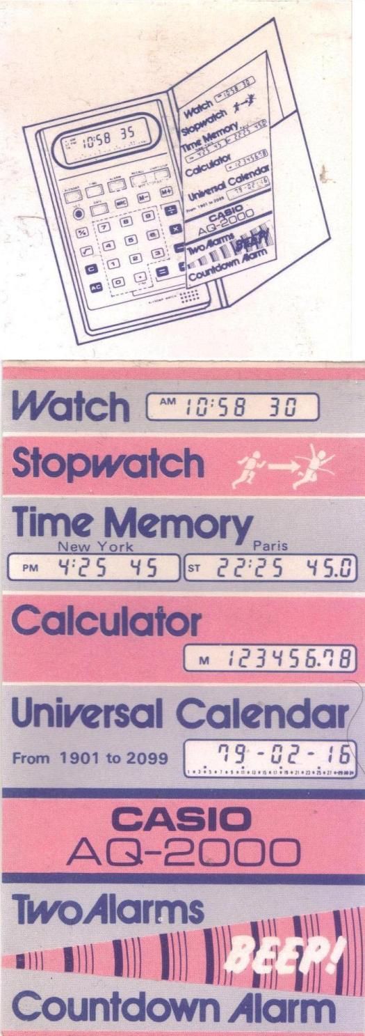 Casio - AQ-2000 - - Calculatrice LCD - Casio AQ2000 - Casio.ledudu.com ...