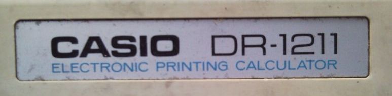 Casio - DR-1211 - - Calculatrice Vintage - Casio DR1211 - Casio.ledudu ...