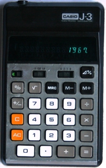 Casio - J-3 J-1211 - - Calculatrice Vintage - Casio J3 J1211 - Casio ...