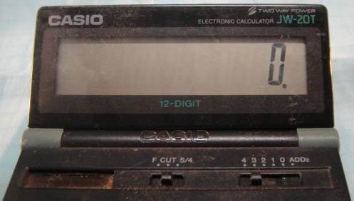 Casio - JW-20T - - Calculatrice LCD - Casio JW20T - Casio.ledudu.com ...