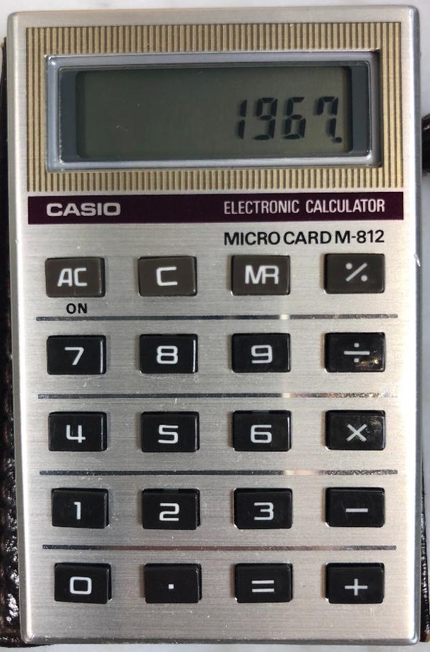 Casio - MICRO-CARD M-812 - - Calculatrice LCD - Casio MICROCARD M812 ...