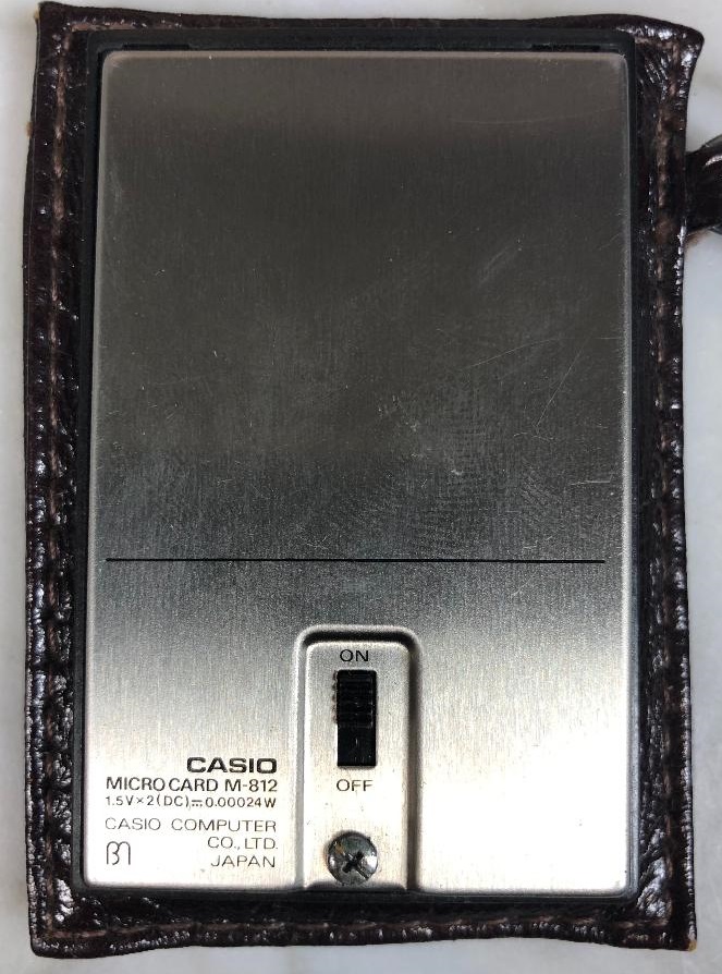 Casio - MICRO-CARD M-812 - - Calculatrice LCD - Casio MICROCARD M812 ...