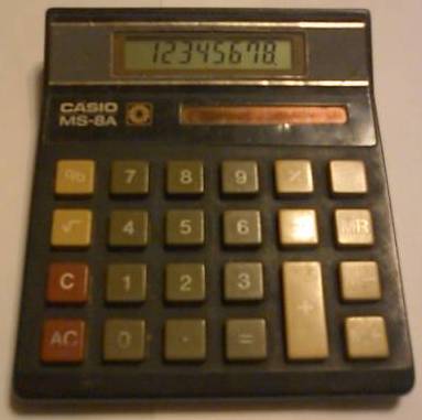 Casio - MS-8A - - Calculatrice LCD - Casio MS8A - Casio.ledudu.com - bibliothèque des ...