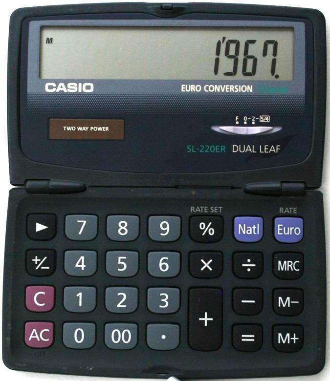Casio - La série des Dual Leaf - - Calculatrice LCD - Casio La série ...