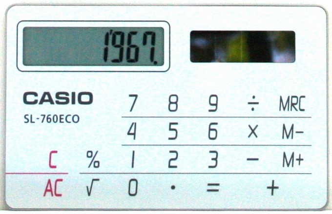 Casio - SL-760ECO - - Calculatrice LCD - Casio SL760ECO - Casio.ledudu.com - bibliothèque des ...
