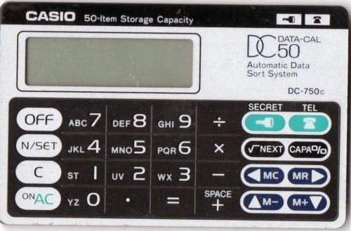 Casio - Les Data-Cal - - Agenda électronique - Casio Les DataCal ...