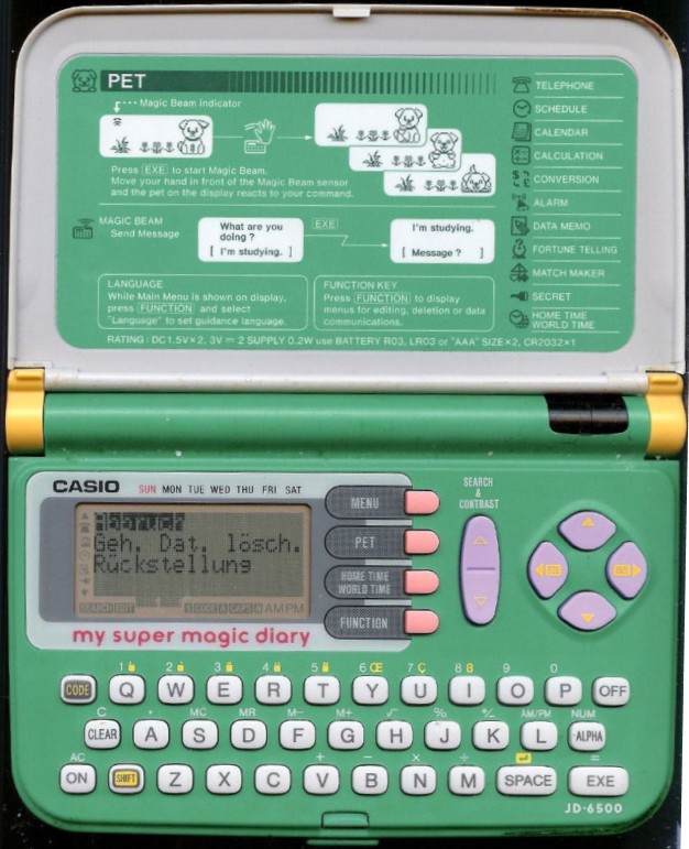 Casio - JD-6500 - - Agenda électronique - Casio JD6500 - Casio.ledudu ...