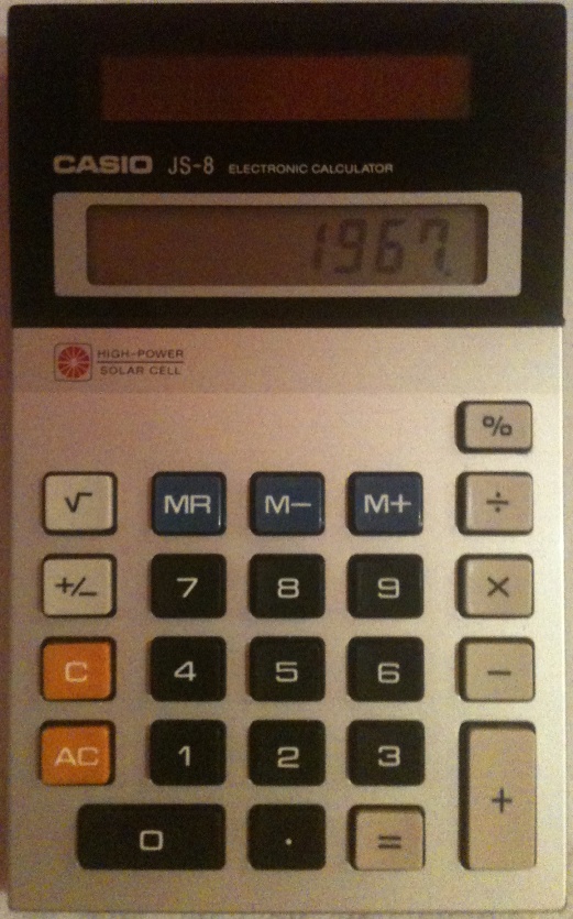 Casio - JS-8 - - Calculatrice LCD - Casio JS8 - Casio.ledudu.com - bibliothèque des ordinateurs ...