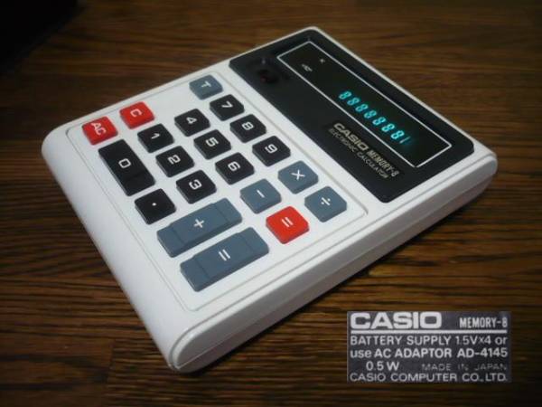 Casio - Memory-8 - - Calculatrice Vintage - Casio Memory8 - Casio.ledudu.com - bibliothèque des ...