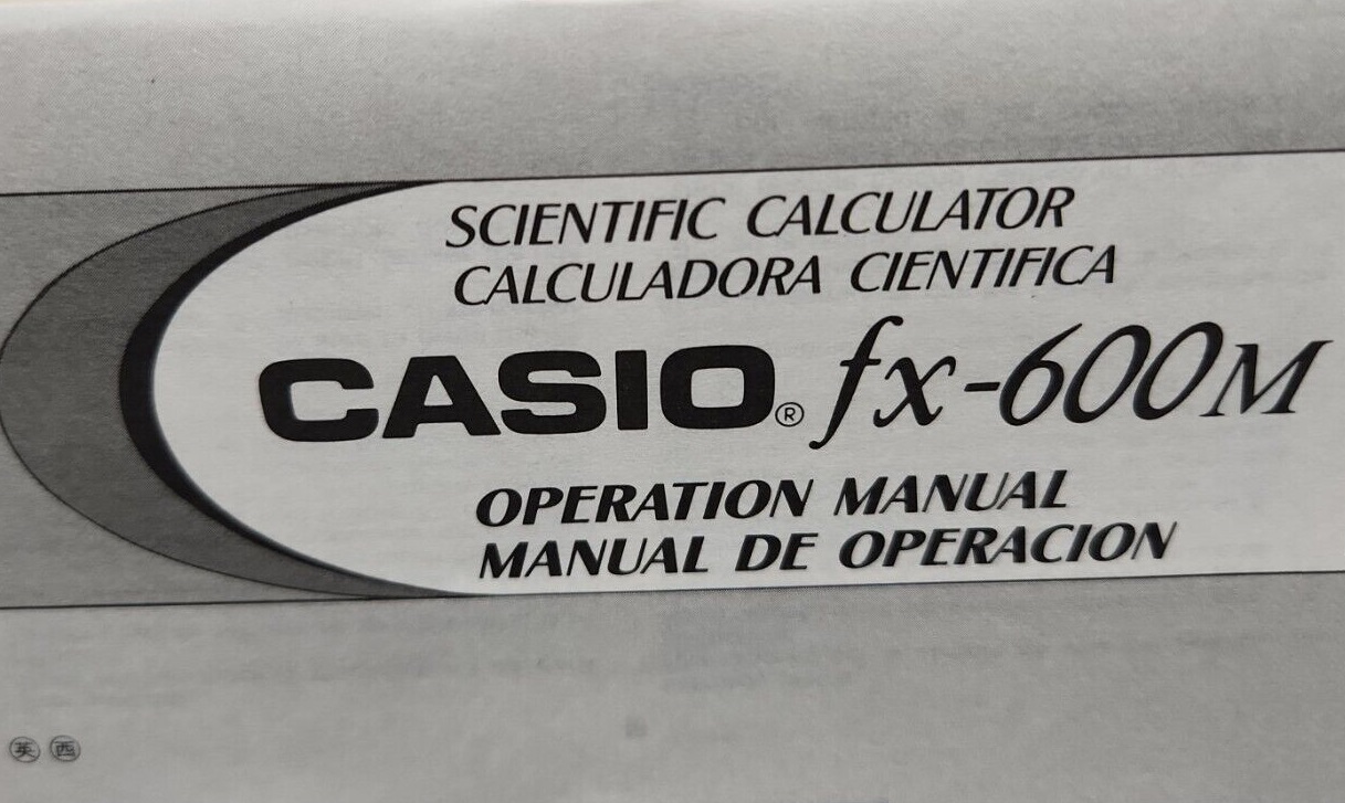 Casio - fx-600M - - Calculatrice Scientifique - Casio fx600M - Casio.ledudu.com - bibliothèque ...