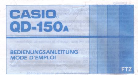 Casio - QD-150A - - Calculatrice LCD - Casio QD150A - Casio.ledudu.com ...