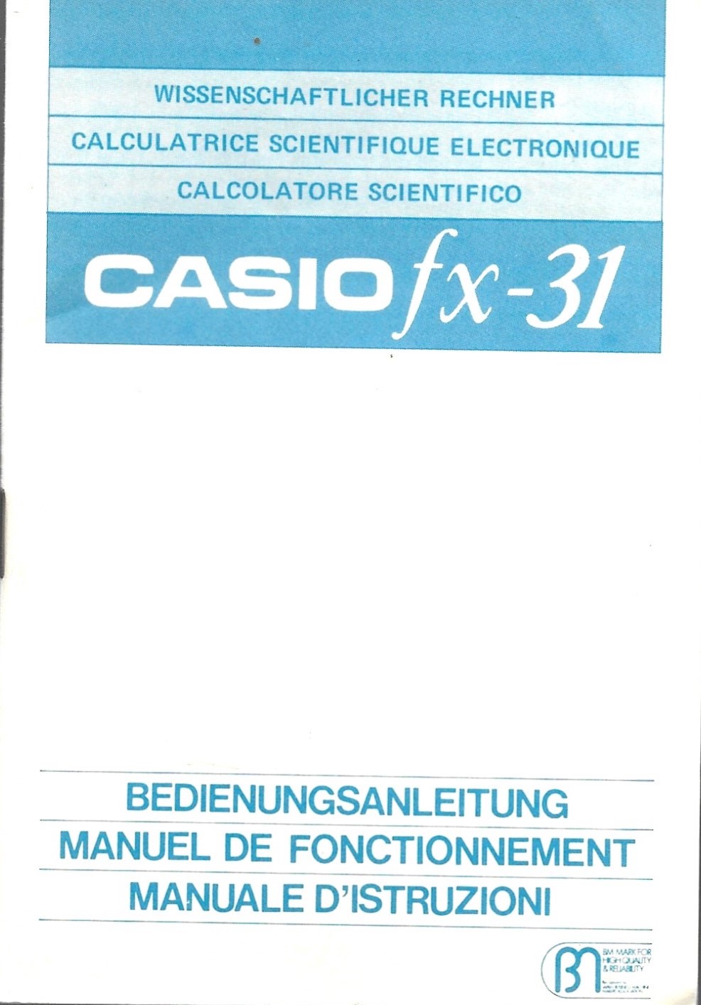 Casio - fx-31 - - Calculatrice Vintage - Casio fx31 - Casio.ledudu.com ...
