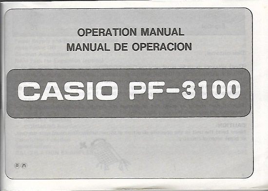 Casio - PF-3100 - - Agenda électronique - Casio PF3100 - Casio.ledudu ...