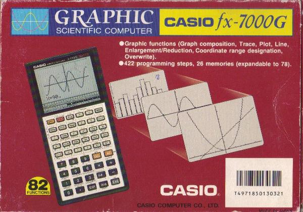 Casio - fx-7000G - - Calculatrice Graphique - Casio fx7000G - Casio ...