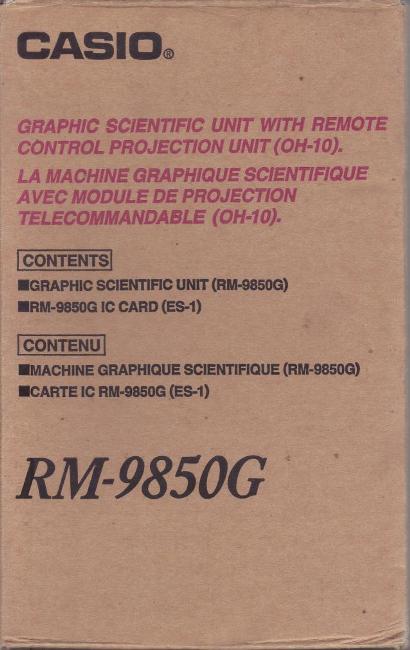 Casio - RM-9850G - - Calculatrice Graphique - Casio RM9850G - Casio ...