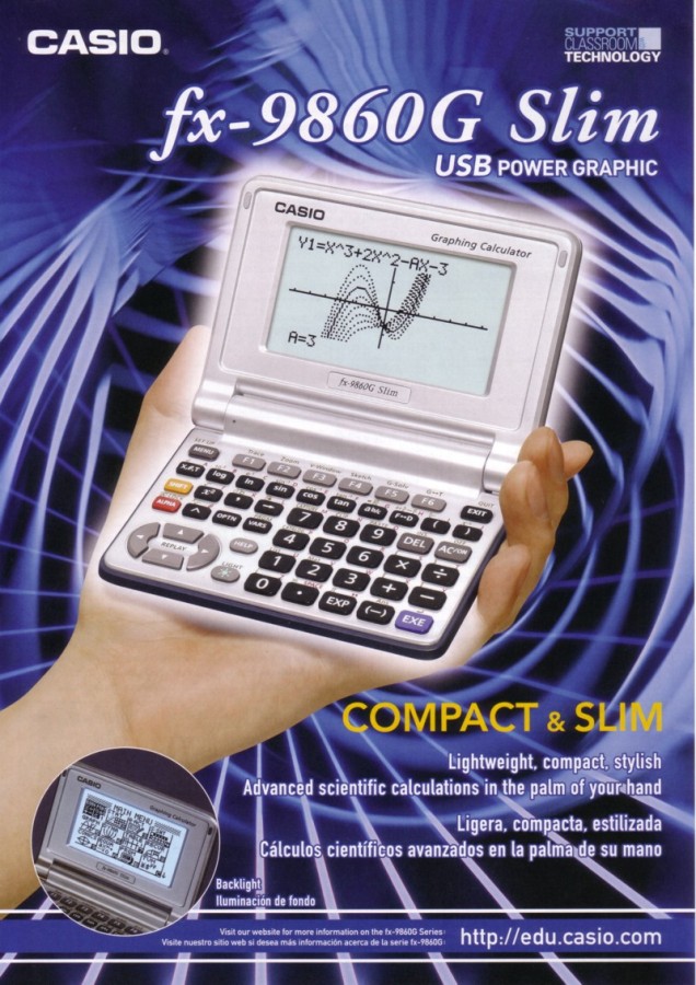 Casio - fx-9860g Slim - - Calculatrice Graphique - Casio fx9860g Slim ...