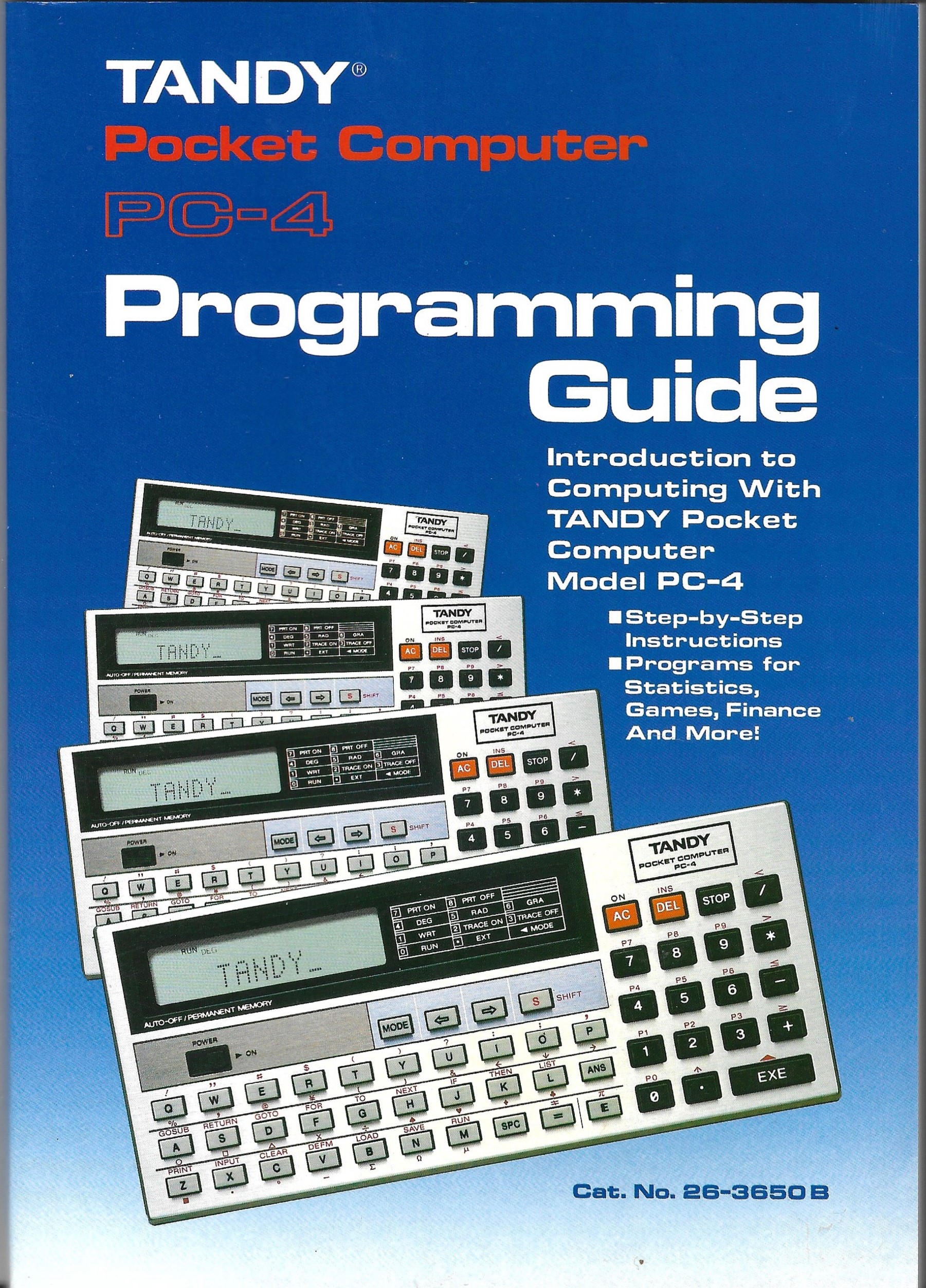 Casio - Tandy PC-4 - - Ordinateur de poche - Casio Tandy PC4 - Casio ...