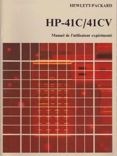 HP - HP-41cv - - HP HP41cv - hp.ledudu.com - bibliothèque des ...