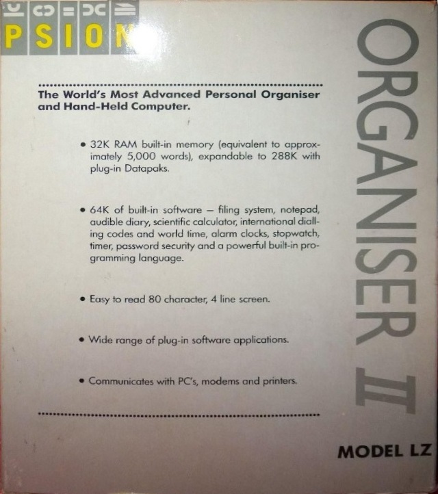 PSION - Organiser 2 - - PSION Organiser 2 - casio.ledudu.com ...